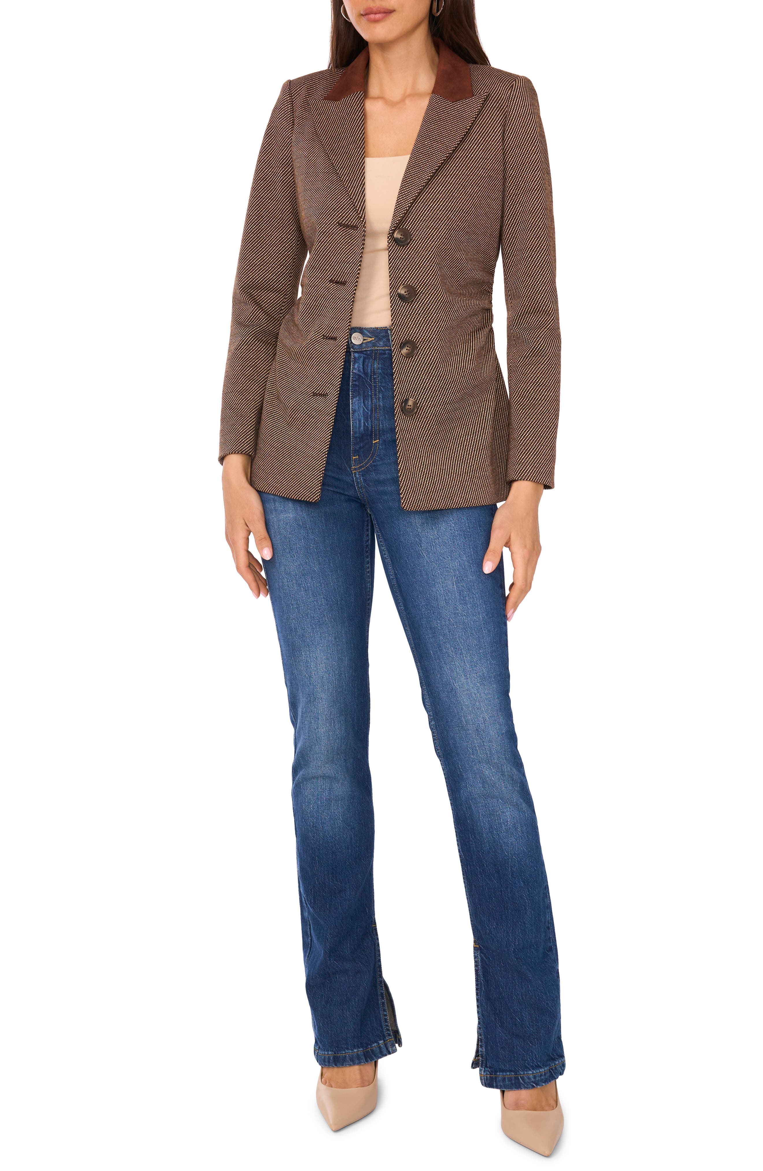 Vince Camuto Ruched Side Seam Jacket | Nordstromrack