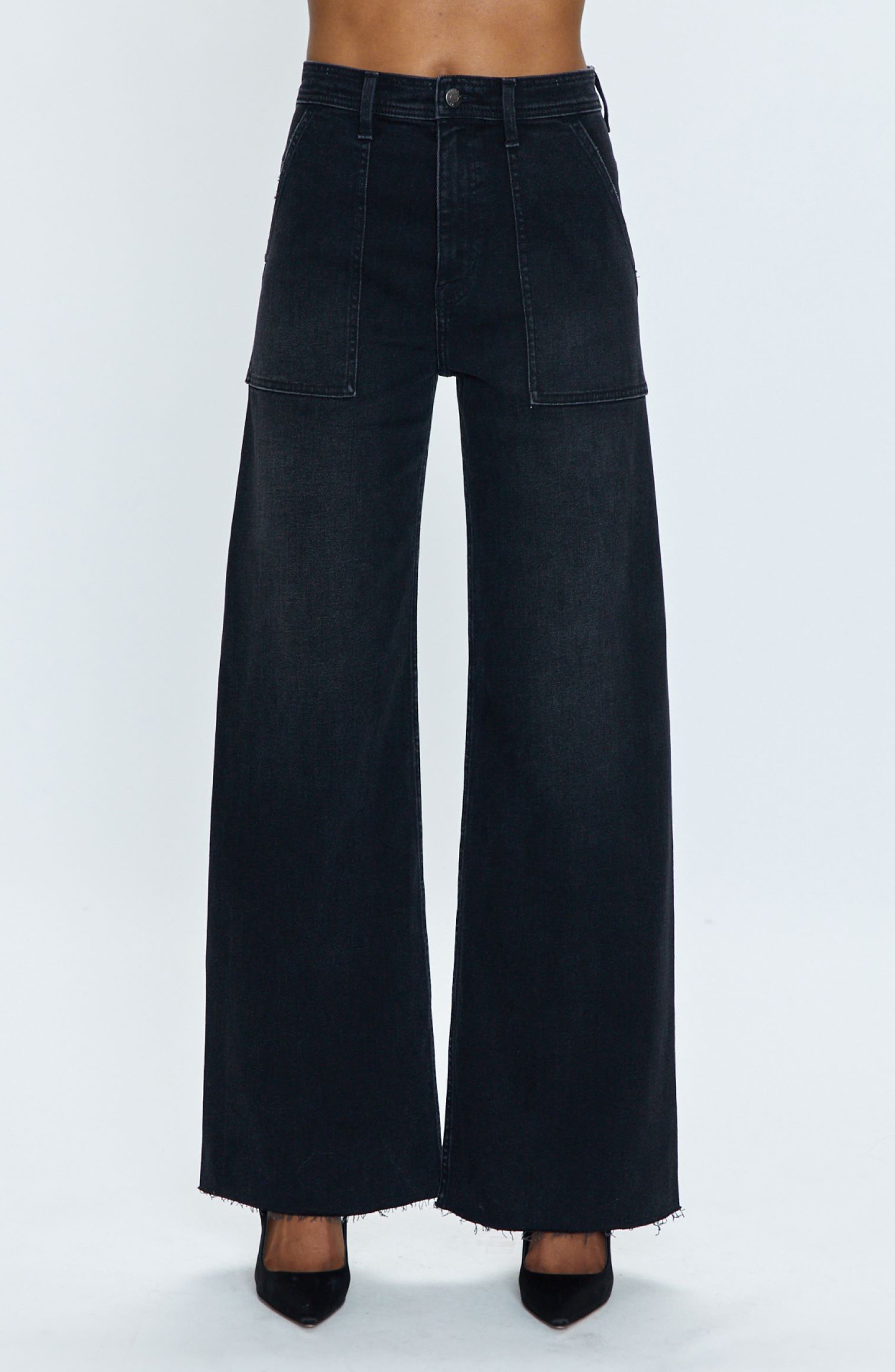 Pistola Penny Wide Leg Utility Jeans | Nordstrom