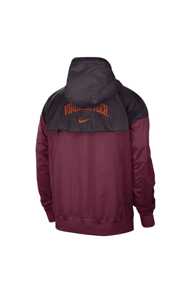 Nike Men's Nike Charcoal/Maroon Virginia Tech Hokies Windrunner Raglan ...
