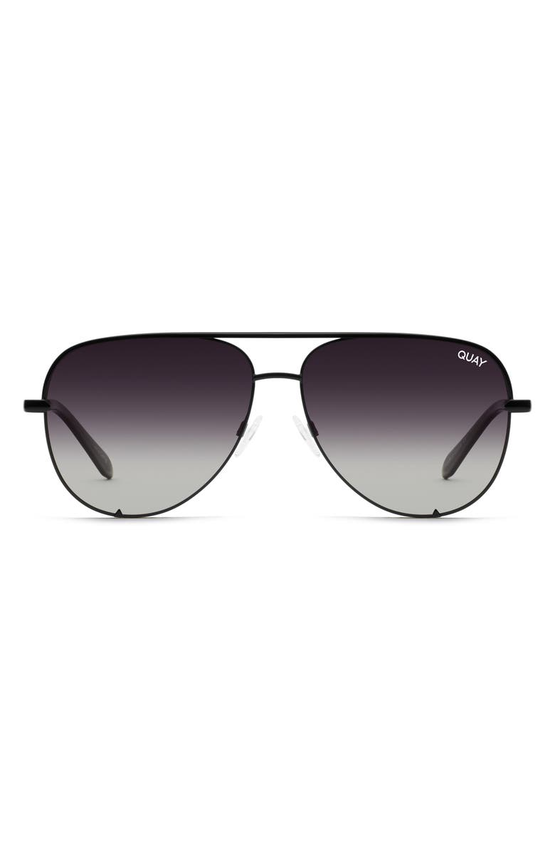 QUAY High Key Extra Large 64mm Polarized Aviator Sunglasses | Nordstrom
