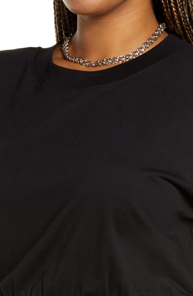 Open Edit Shoulder Pad Sheath Dress | Nordstrom