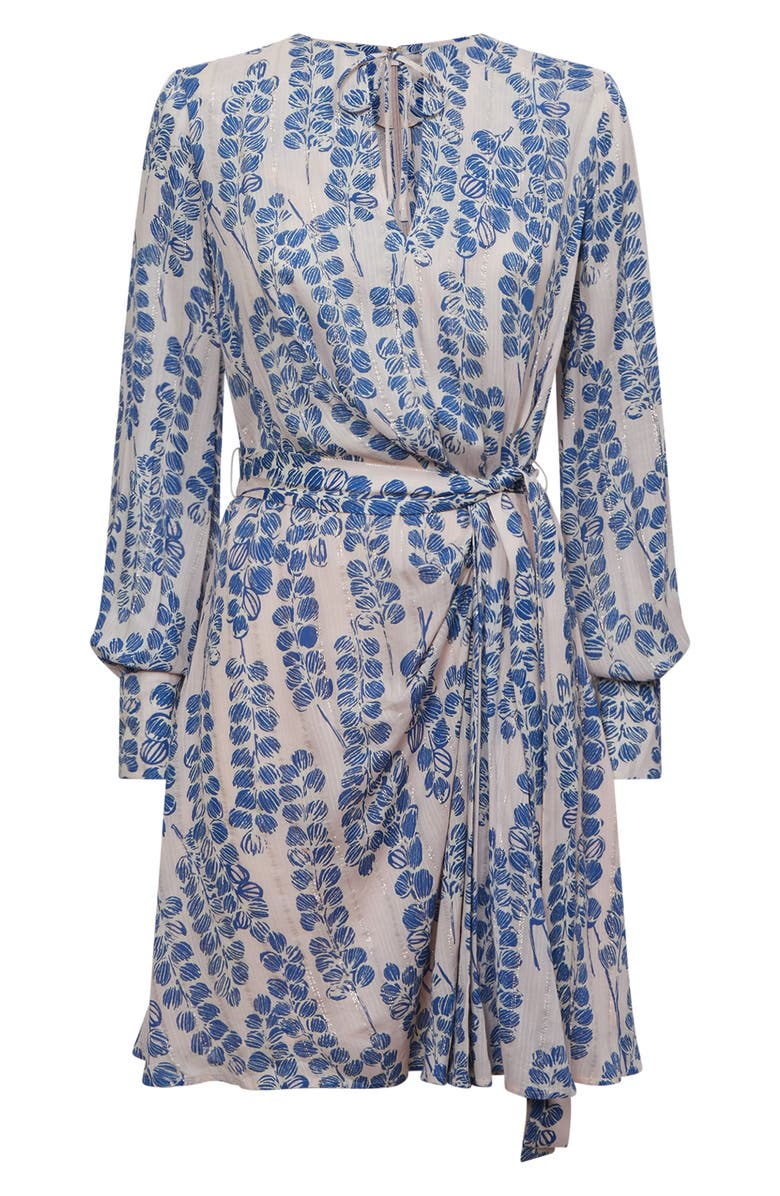 Reiss Marnie Long Sleeve Tie Belt Dress | Nordstromrack