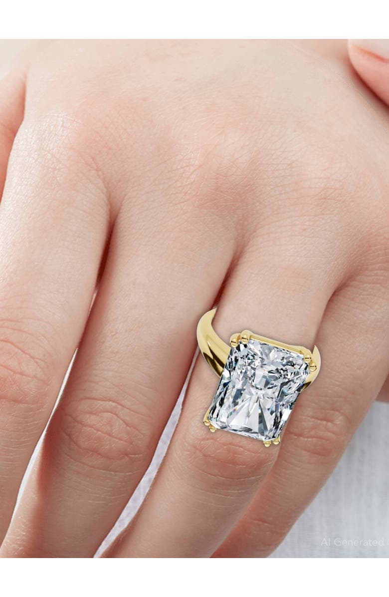 Bliss Diamond Certified 11Ct Radiant Cut Diamond Engagement Ring 14k Gold Lab Grown | Nordstrom