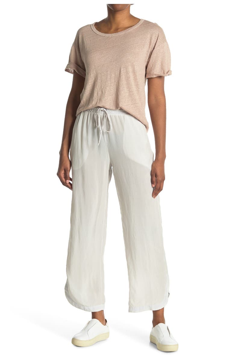 Stateside Cupro Curved Hem Pants | Nordstromrack