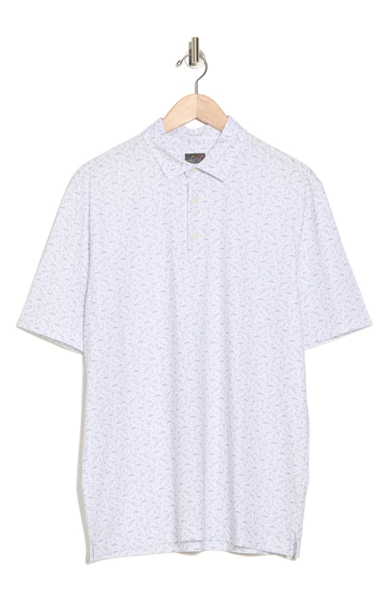 Greg Norman Shark Print Performance Stretch Golf Polo | Nordstromrack