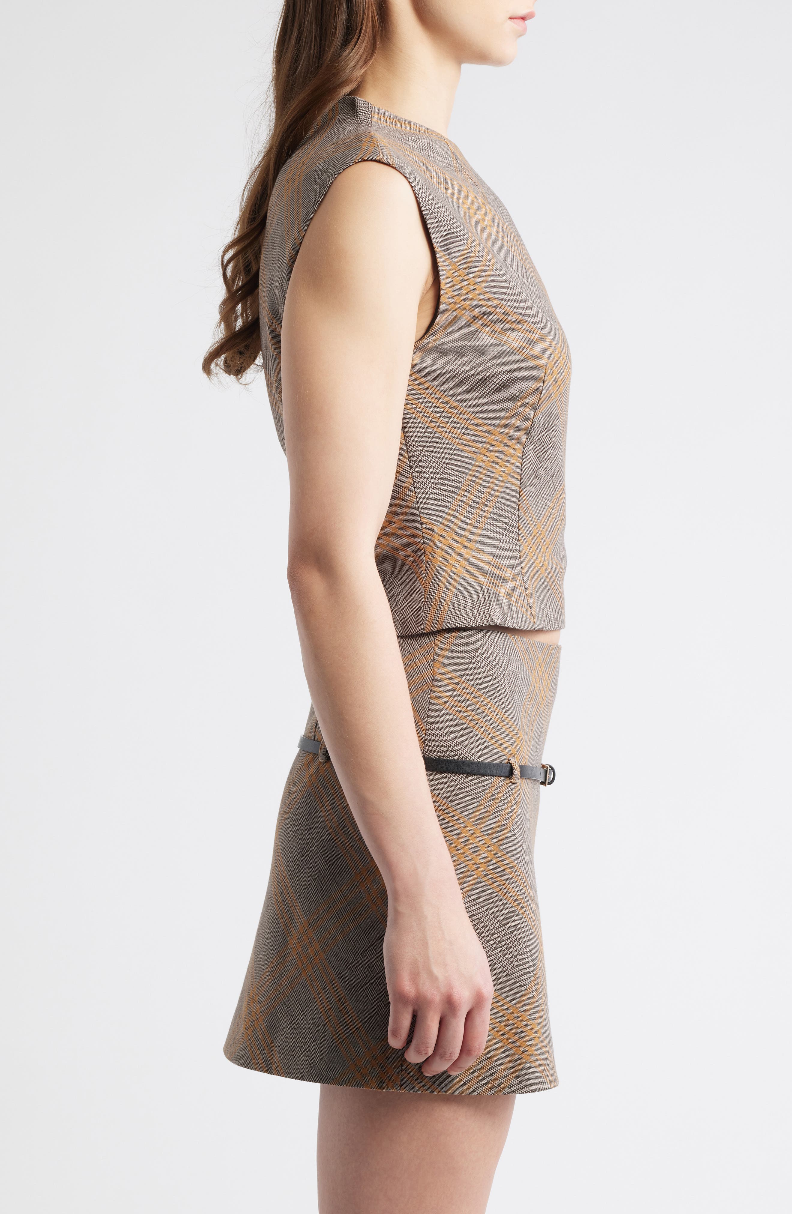 MANGO Melo Plaid Top | Nordstromrack