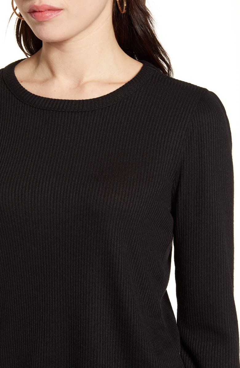 Madewell Rib Gathered Sleeve Top | Nordstromrack