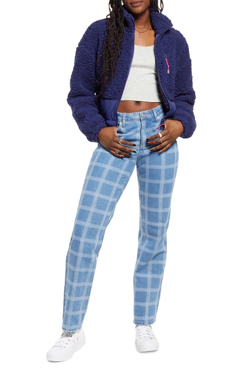 BP. Crop High Pile Fleece Jacket | Nordstromrack