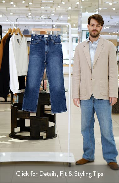 FRAME The Ruler High Waist Ankle Straight Leg Jeans | Nordstromrack