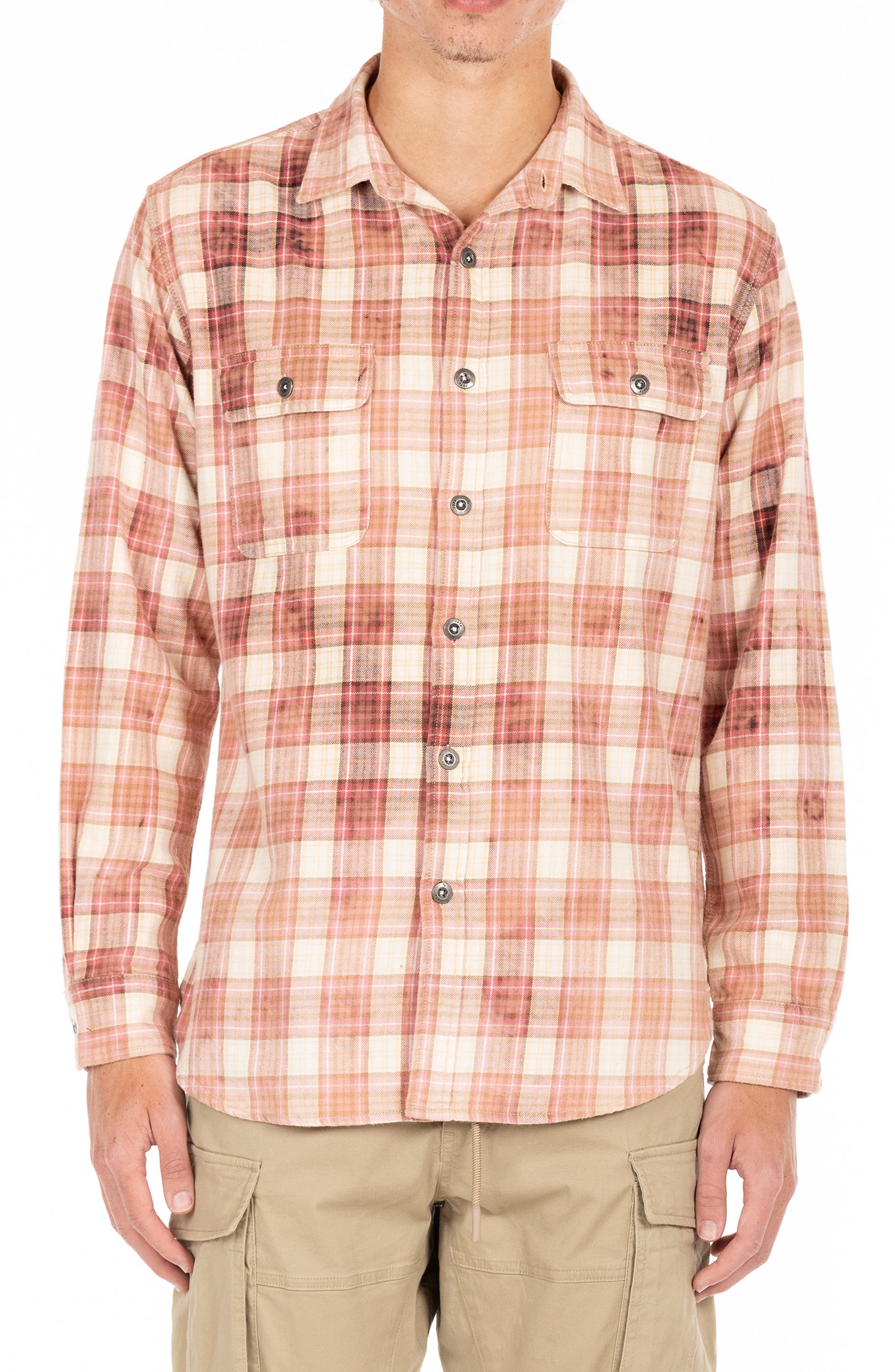 Original Paperbacks Montana Crystal Plaid Classic Fit Cotton Button-Up ...