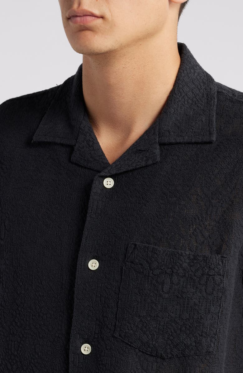 Corridor Alhambra Cotton Blend Lace Camp Shirt | Nordstromrack
