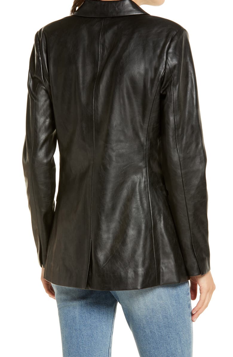 BLANKNYC The Nightingale Faux Leather Blazer | Nordstromrack