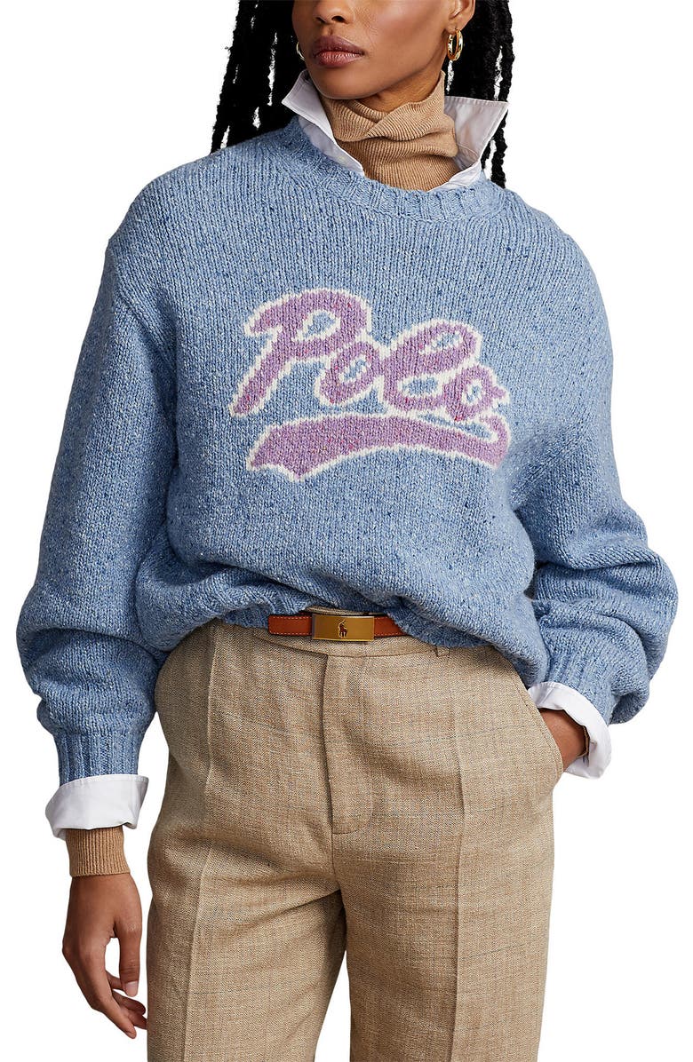 Polo Ralph Lauren Intarsia Logo Crewneck Sweater | Nordstromrack