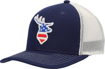 Local Crowns Men's Local Crowns Navy USA Animal Collection Deer Trucker ...