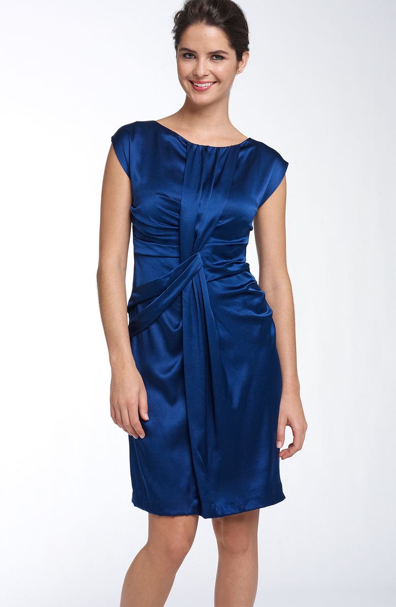 Suzi Chin for Maggy Boutique Drape Front Charmeuse Dress | Nordstrom
