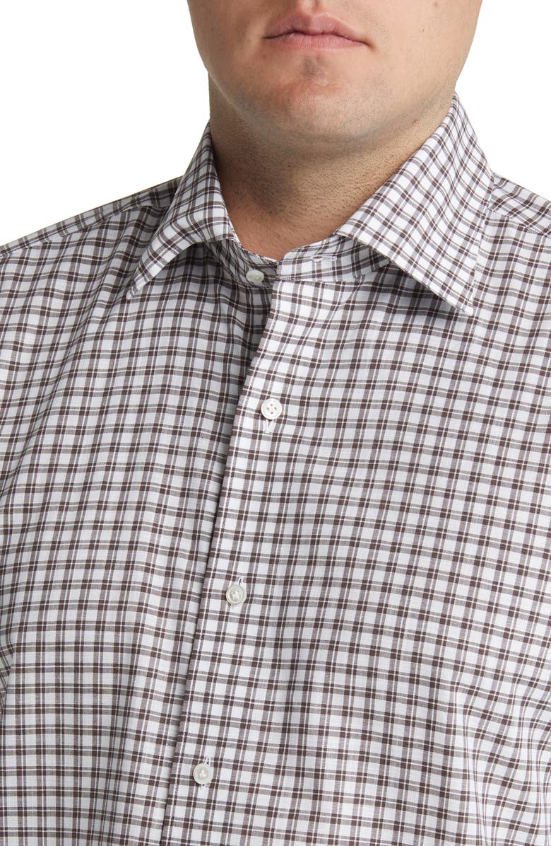 Peter Millar Cashel Check Flesh Finish Button-Up Shirt | Nordstrom
