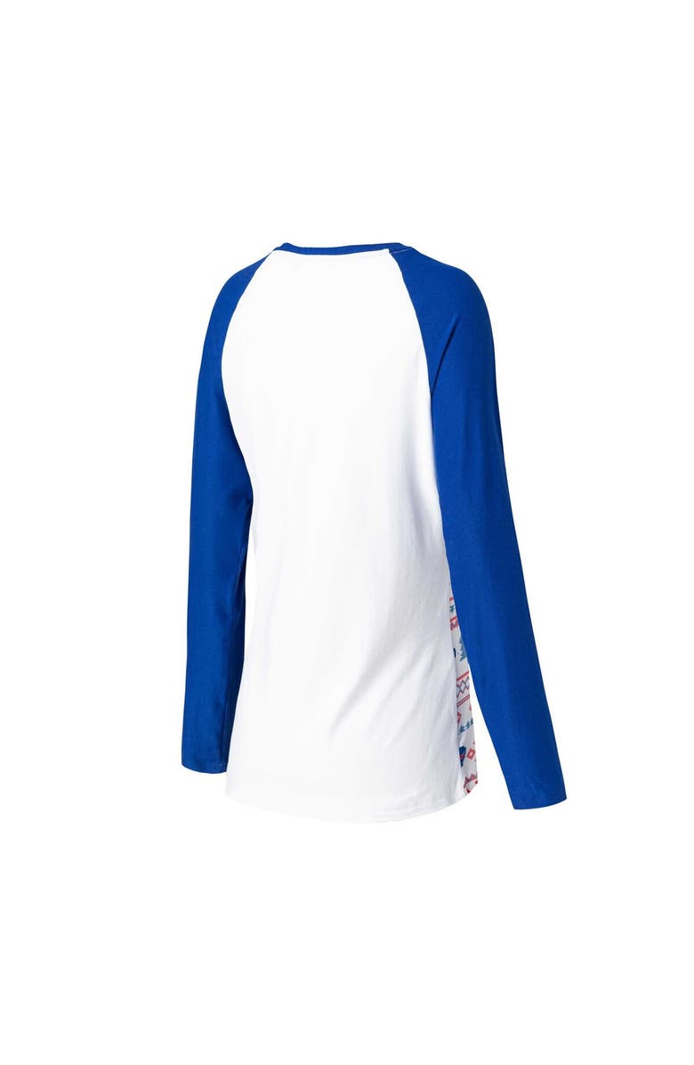 CONCEPTS SPORT Women's Concepts Sport White/Royal Buffalo Bills Tinsel ...