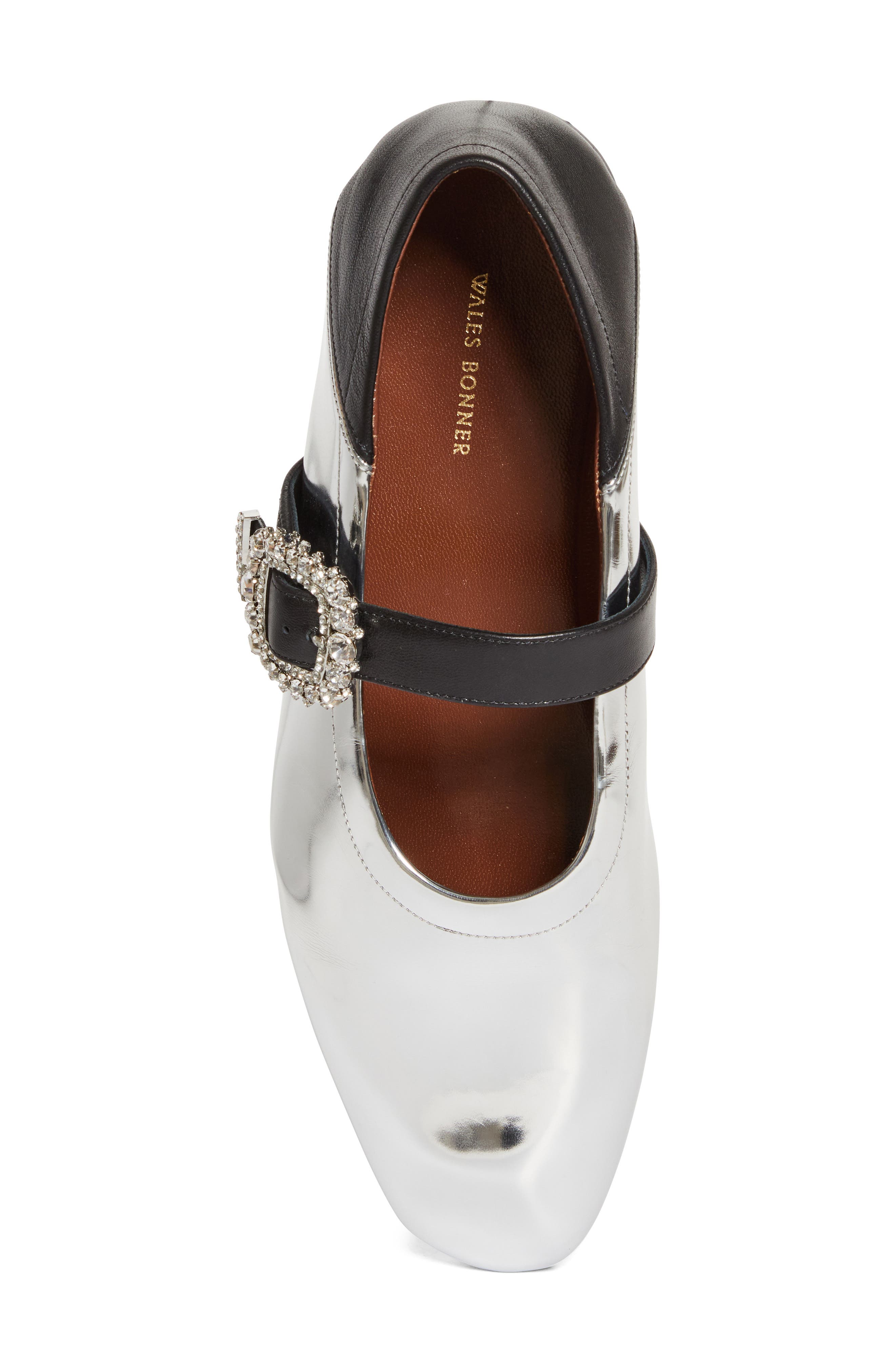 Wales Bonner Glide Metallic Convertible Heel Mary Jane Flat (Women ...