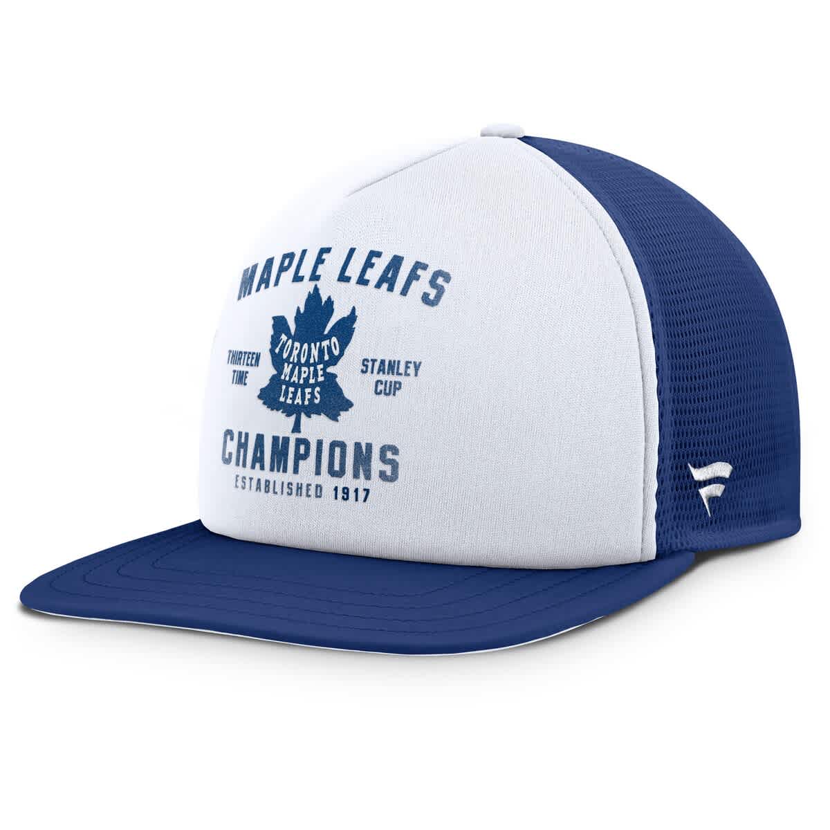 FANATICS Men's Fanatics White/Blue Toronto Maple Leafs Decades ...