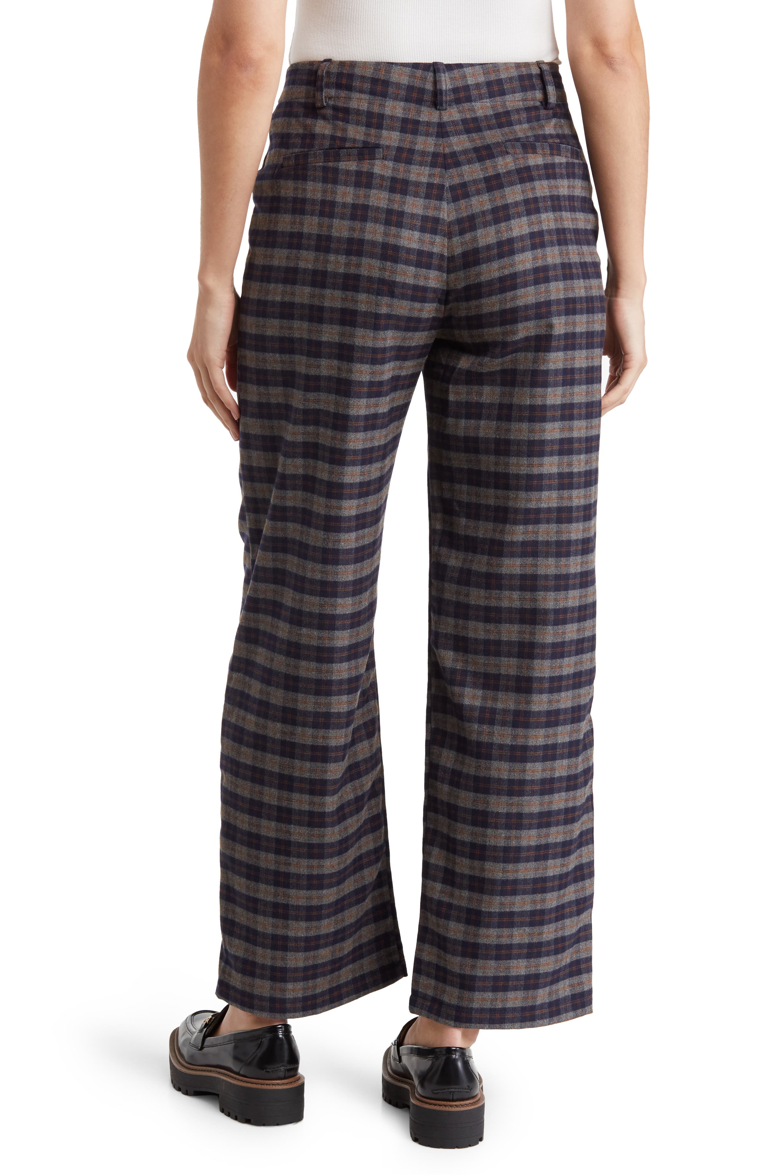 Maisie Checkered Straight Leg Pants | Nordstromrack