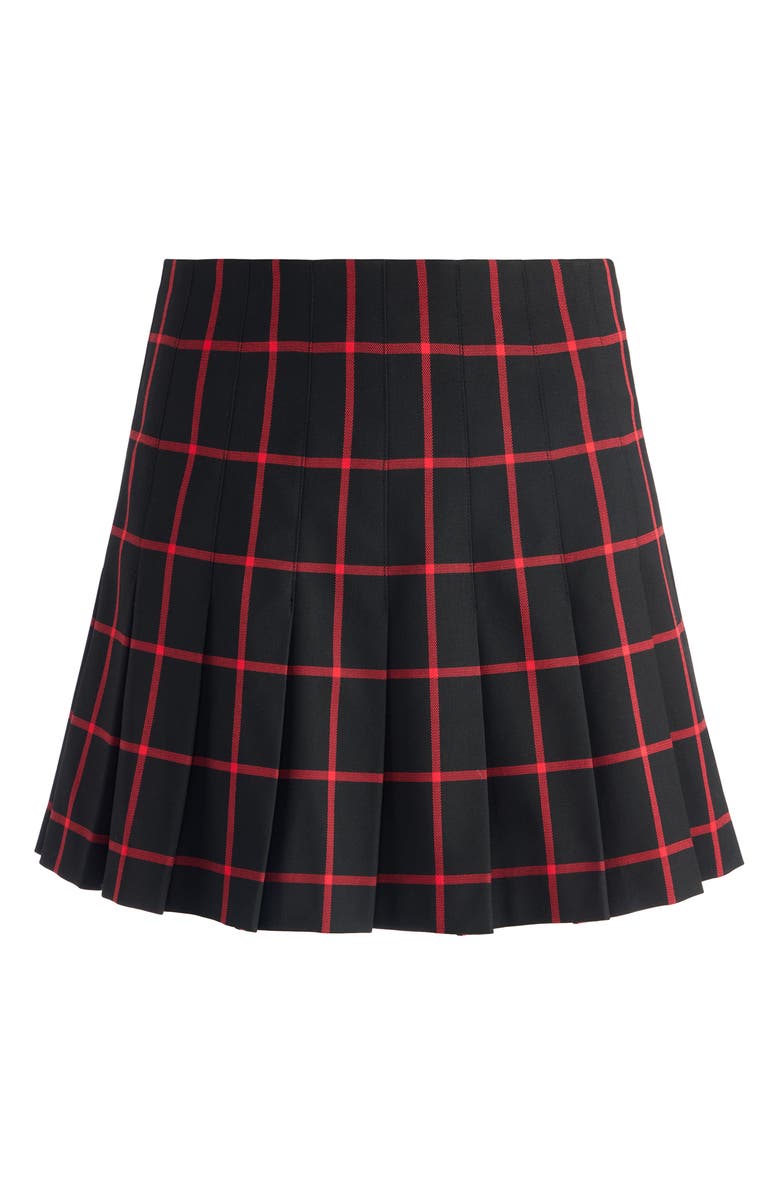 Alice + Olivia Carter Plaid Pleated Miniskirt | Nordstromrack