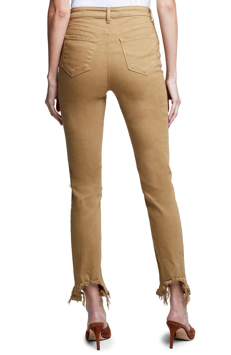 L'AGENCE High Line Ripped Slim Pants | Nordstromrack