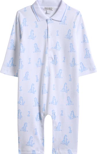 Kissy Kissy Print Pima Cotton Romper | Nordstrom