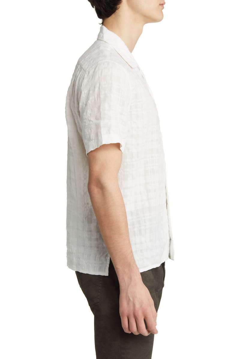 John Varvatos Danny Linen & Cotton Short Sleeve Camp Shirt | Nordstromrack