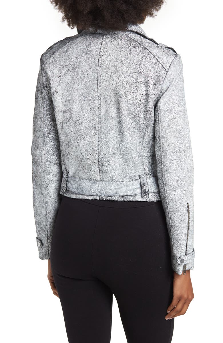 Marc New York Madison Crackle Leather Moto Jacket | Nordstromrack