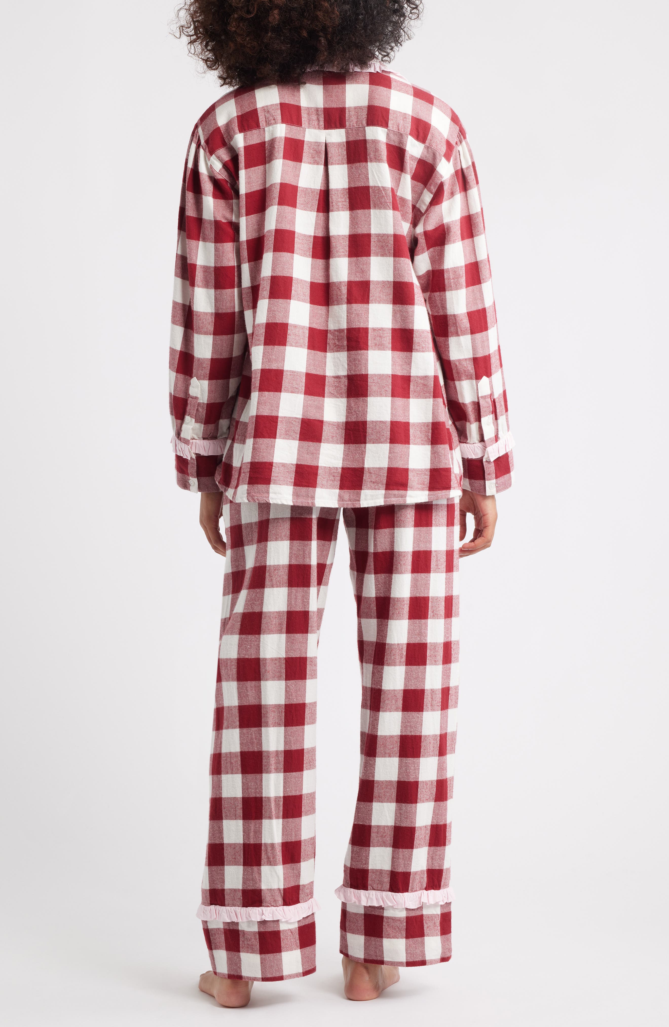 Damson Madder Antonella Gingham Organic Cotton Pajamas | Nordstrom