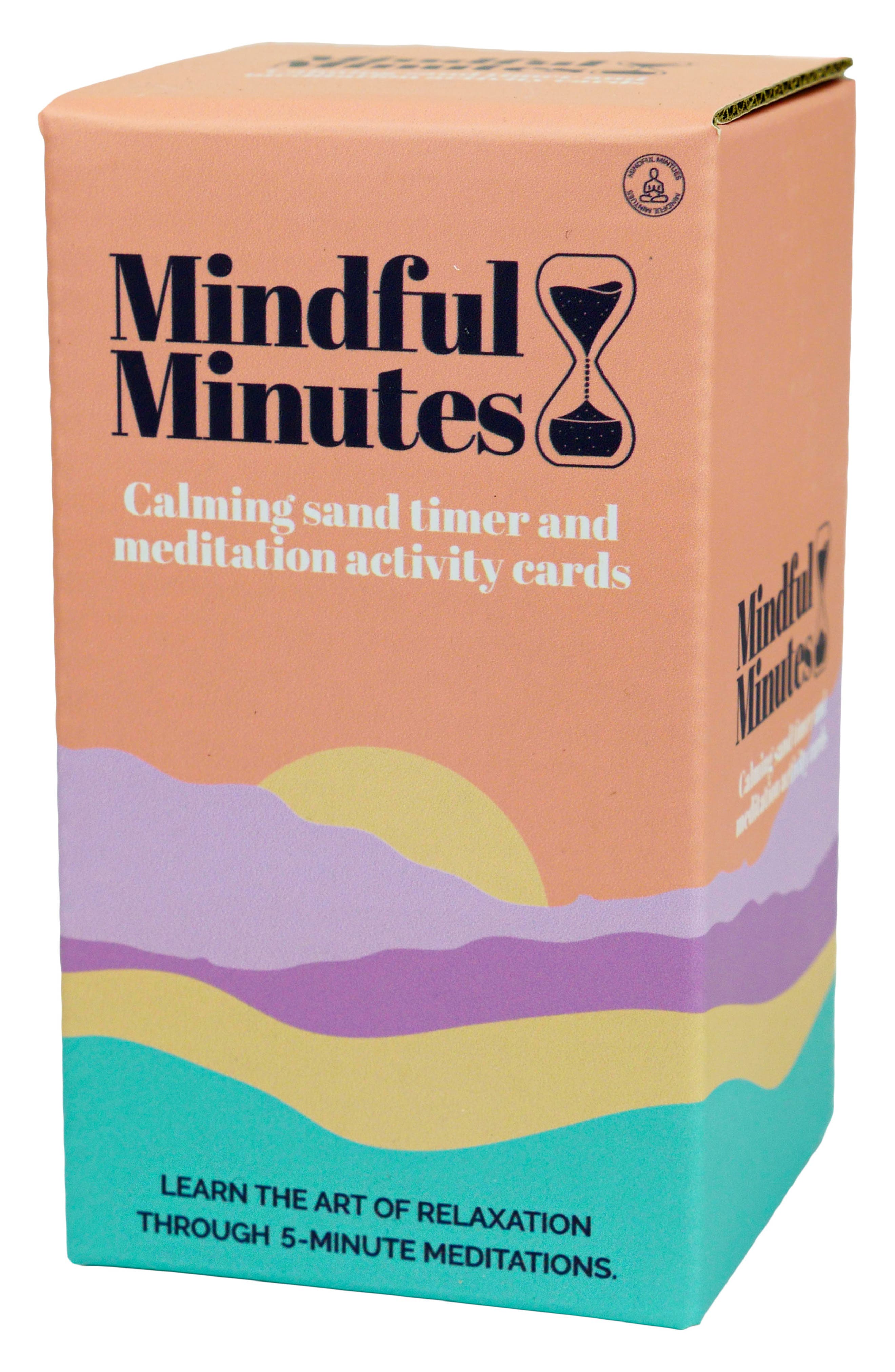 GIFT REPUBLIC Mindful Minutes Calming Sand Timer & Meditation Activity ...