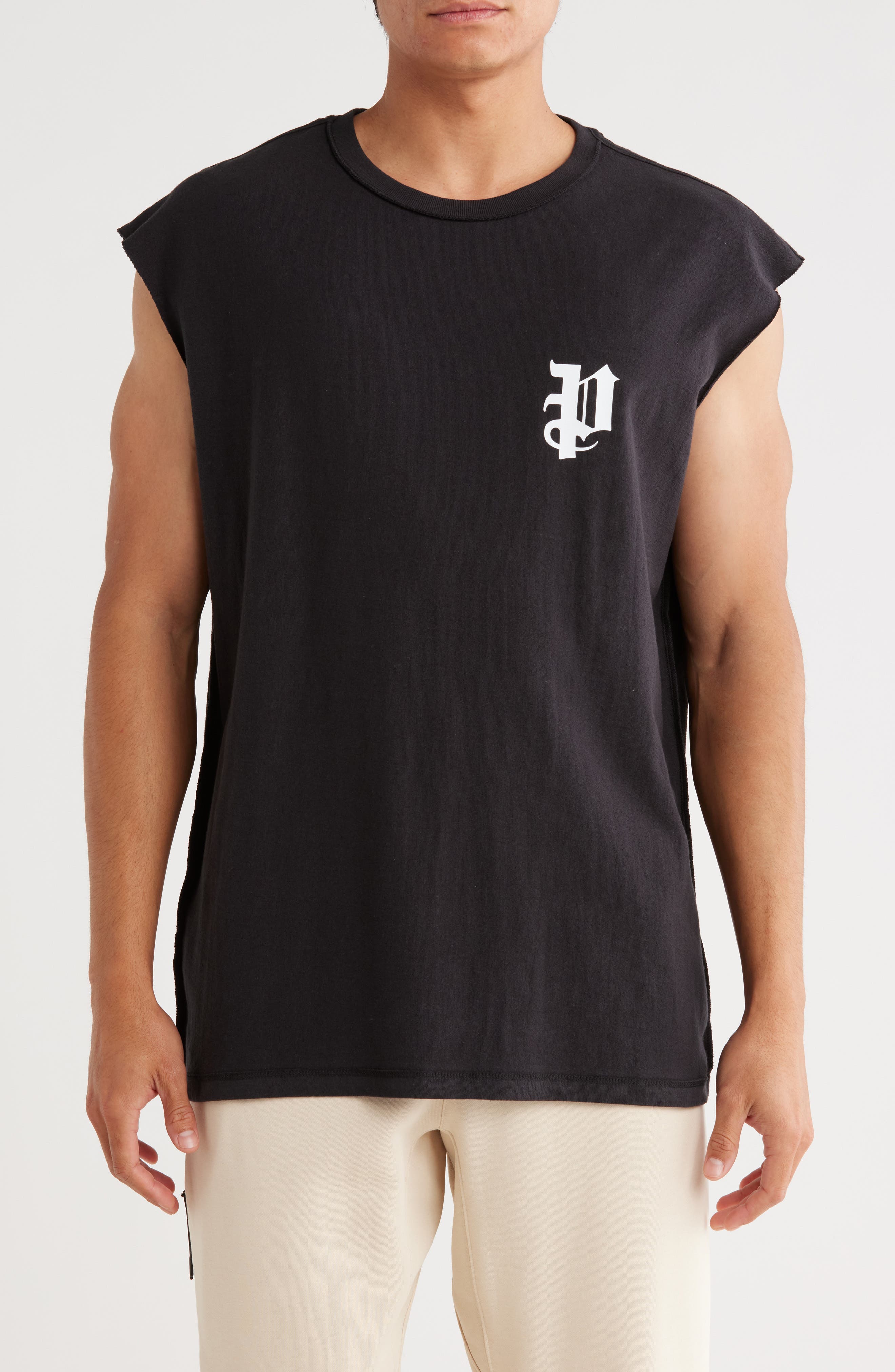 PURPLE BRAND Textured Cotton Jersey Tank | Nordstromrack