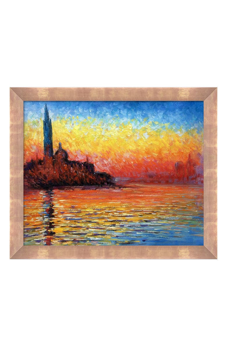 OVERSTOCK ART San Giorgio Maggiore by Twilight Framed Wall Art - 16"x20 ...