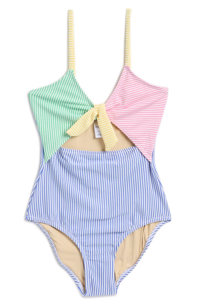 Shade Critters Kids' Monokini Seersucker One-Piece Swimsuit | Nordstromrack