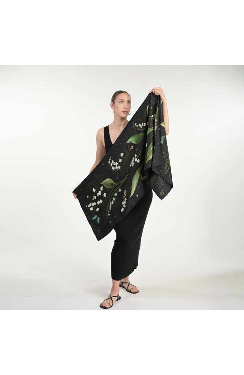 Silk&Soul Lily Of The Valley Silk Scarf | Nordstrom