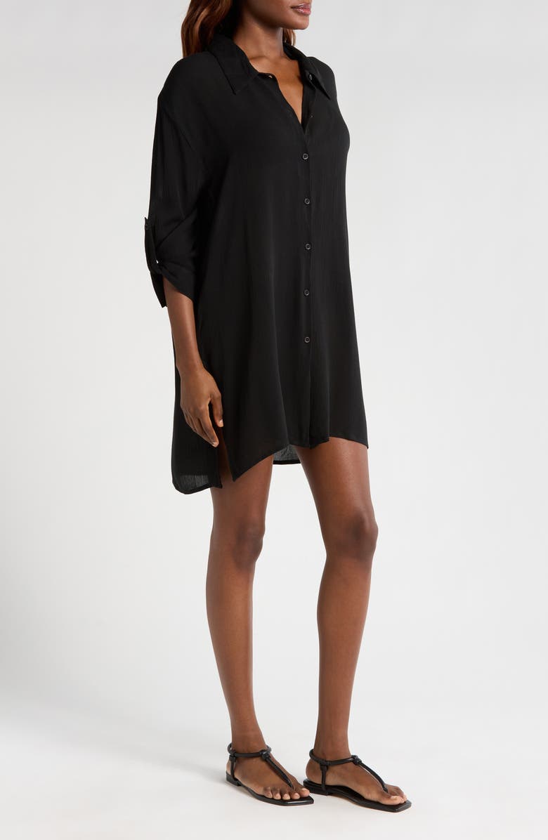 Elan Boyfriend Shirt Cover-Up Top | Nordstromrack
