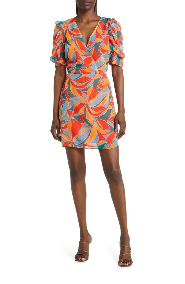 Adelyn Rae Playa Puff Sleeve Minidress | Nordstromrack