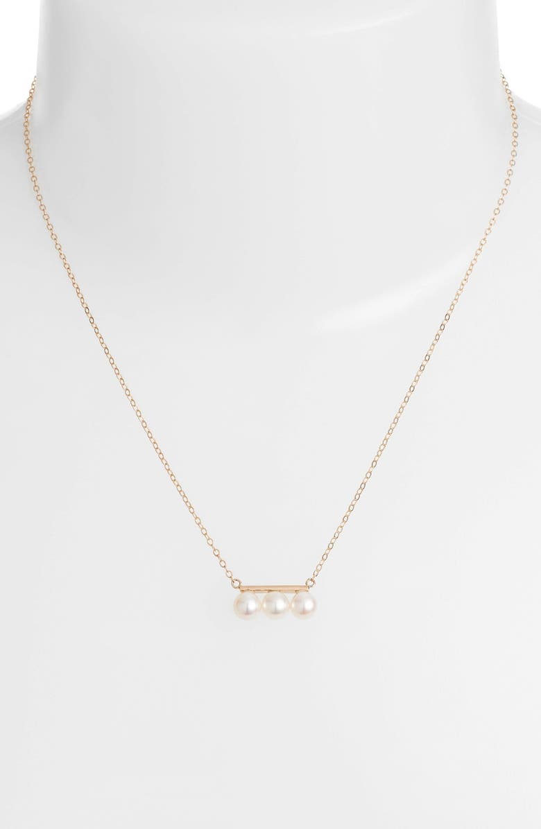 Poppy Finch Triple Pearl Pendant Necklace | Nordstrom