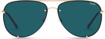 QUAY High Key Mini Rimless 60mm Aviator Sunglasses | Nordstrom
