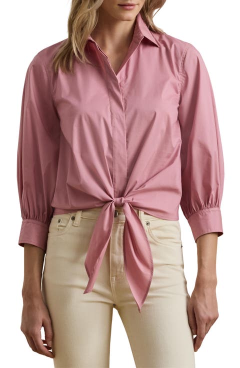 Women's Pink Button-Up Shirts Rack | Nordstrom Rack