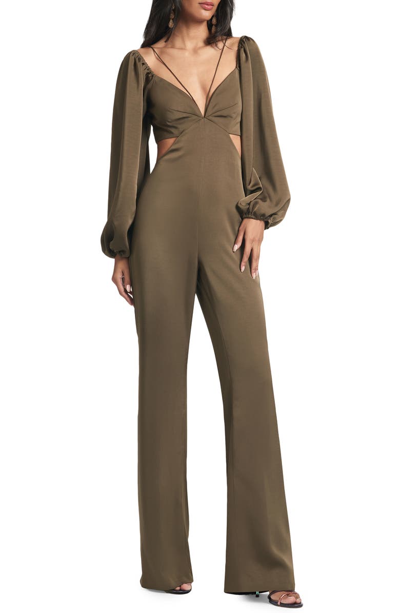 Sachin & Babi Bruni Cutout Long Sleeve Jumpsuit | Nordstrom