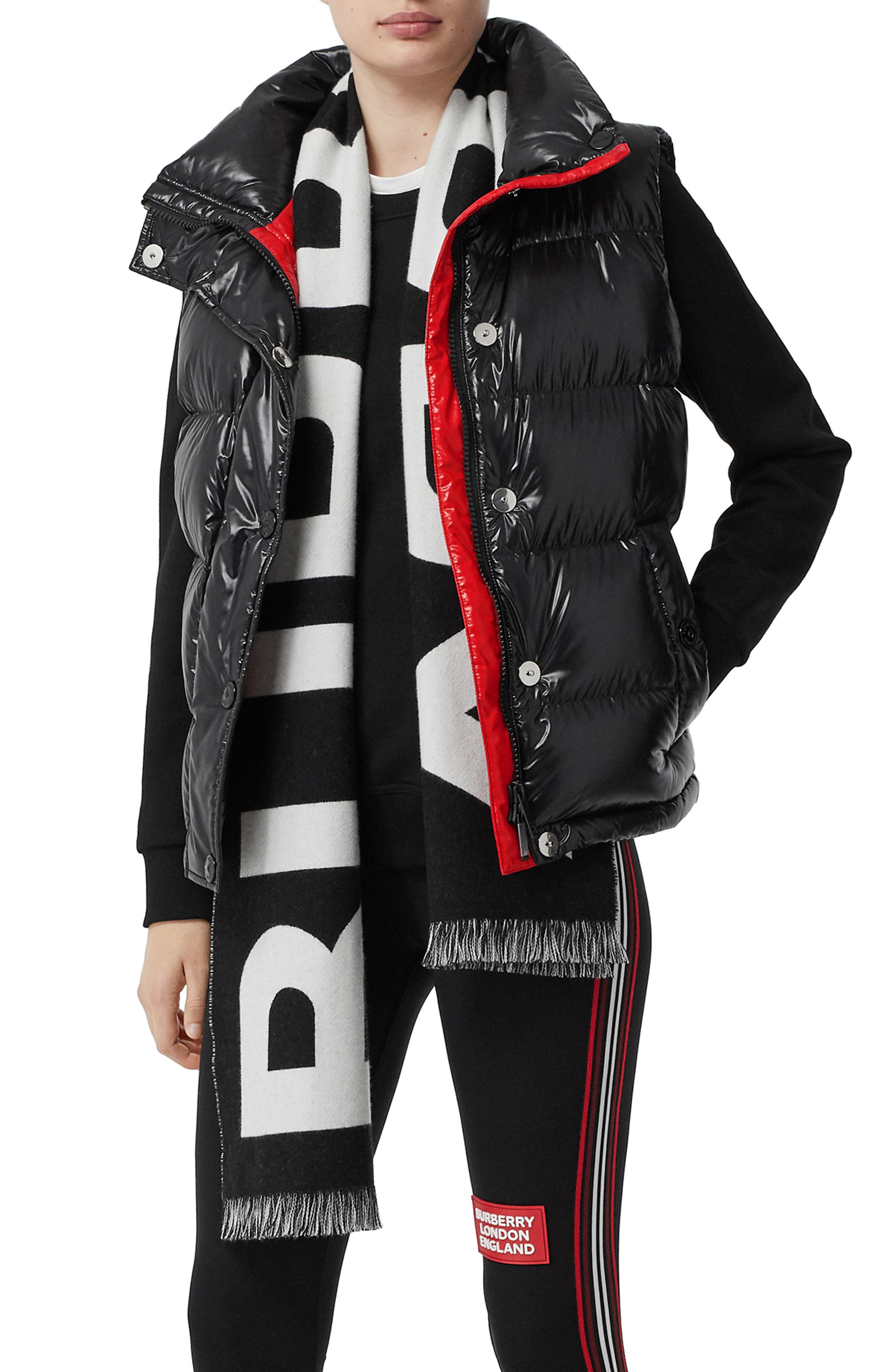 Burberry Logo Jacquard Wool Football Scarf | Nordstrom