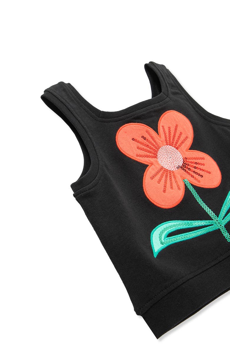 Peek Aren't You Curious Kids' Flower Appliqué Cotton Tank & Shorts Set ...