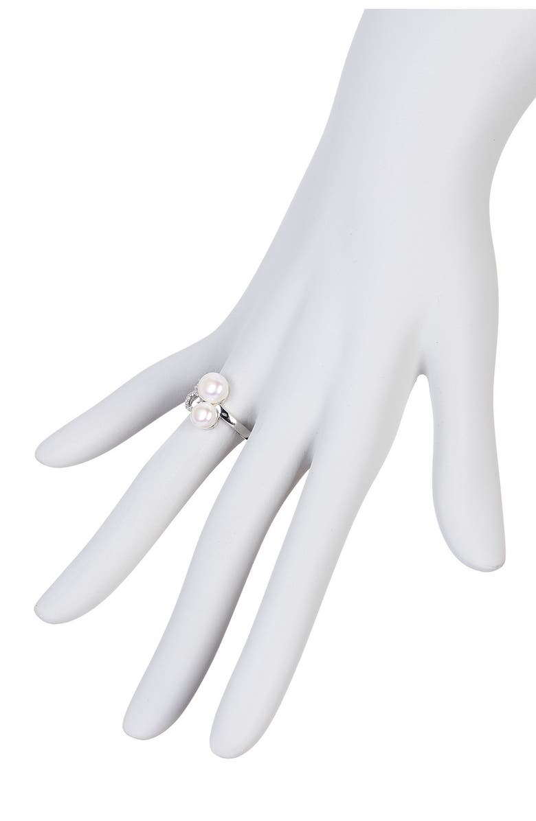 SPLENDID PEARLS 6-8mm Double Cultured Freshwater Pearl Ring | Nordstromrack