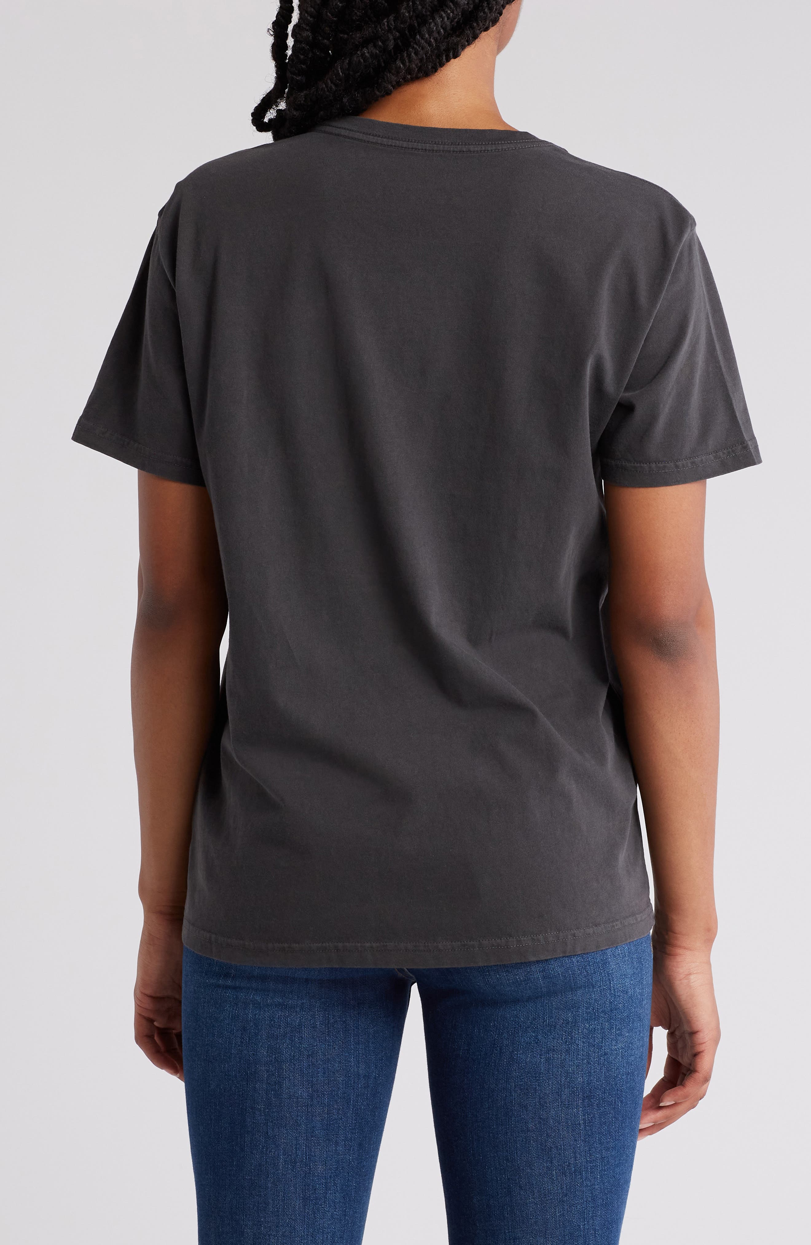 Lucky Brand Pink Floyd Word Circle Boyfriend Cotton Graphic T-Shirt ...