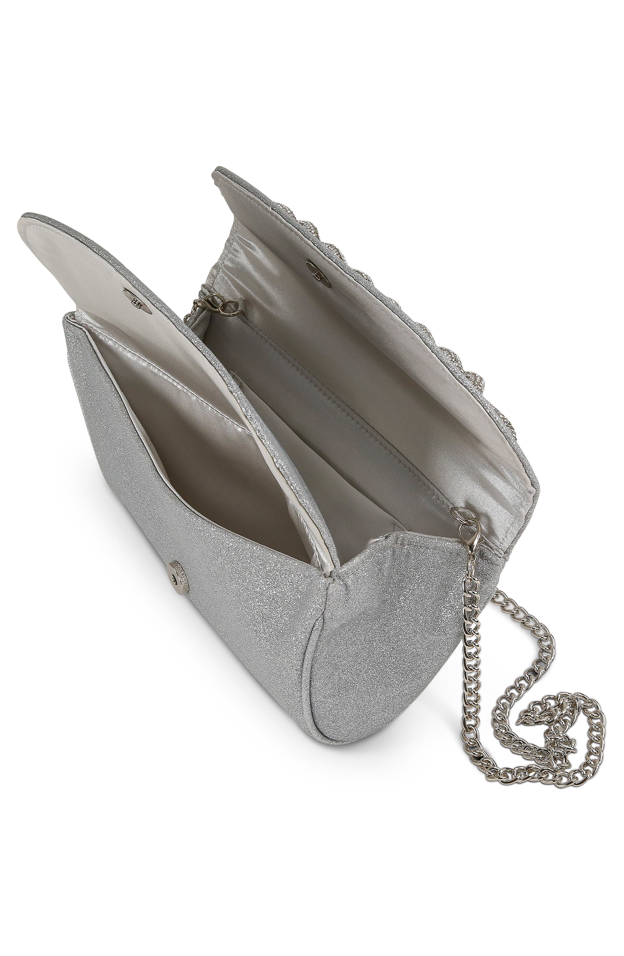 Jewel Badgley Mischka Metallic Flap Shoulder Clutch | Nordstromrack