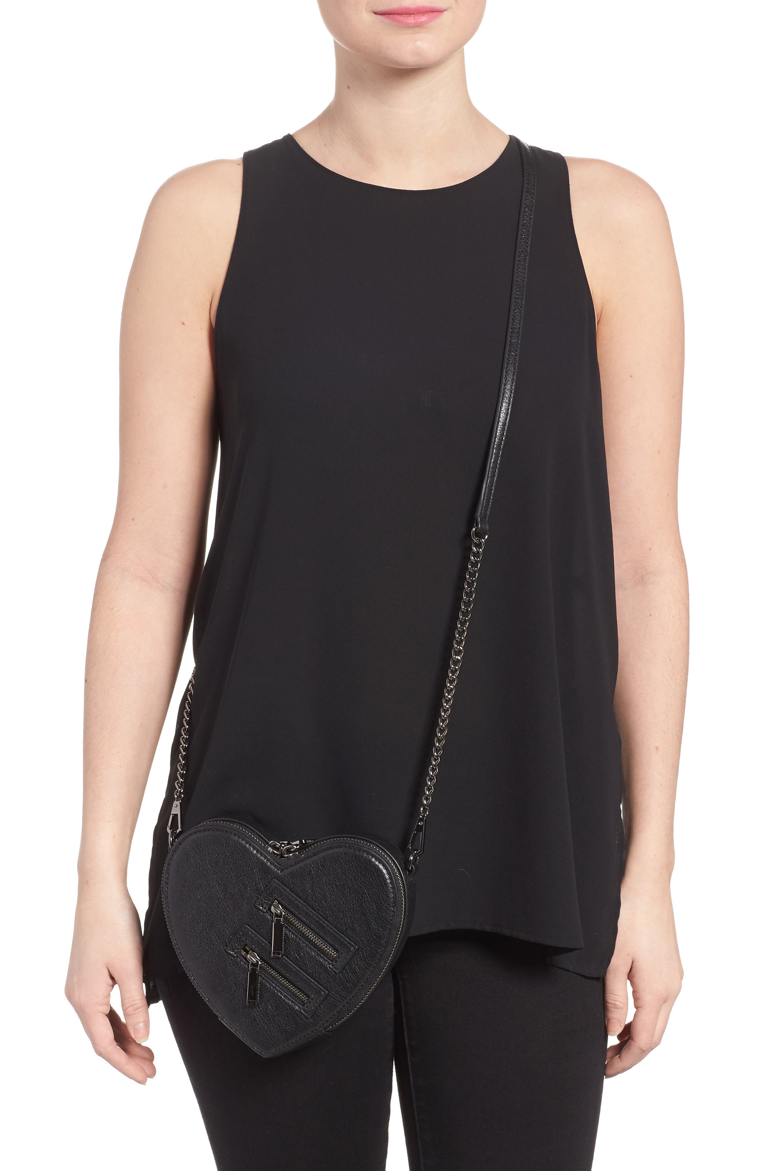 Rebecca Minkoff Jamie Heart Leather Crossbody Bag | Nordstrom
