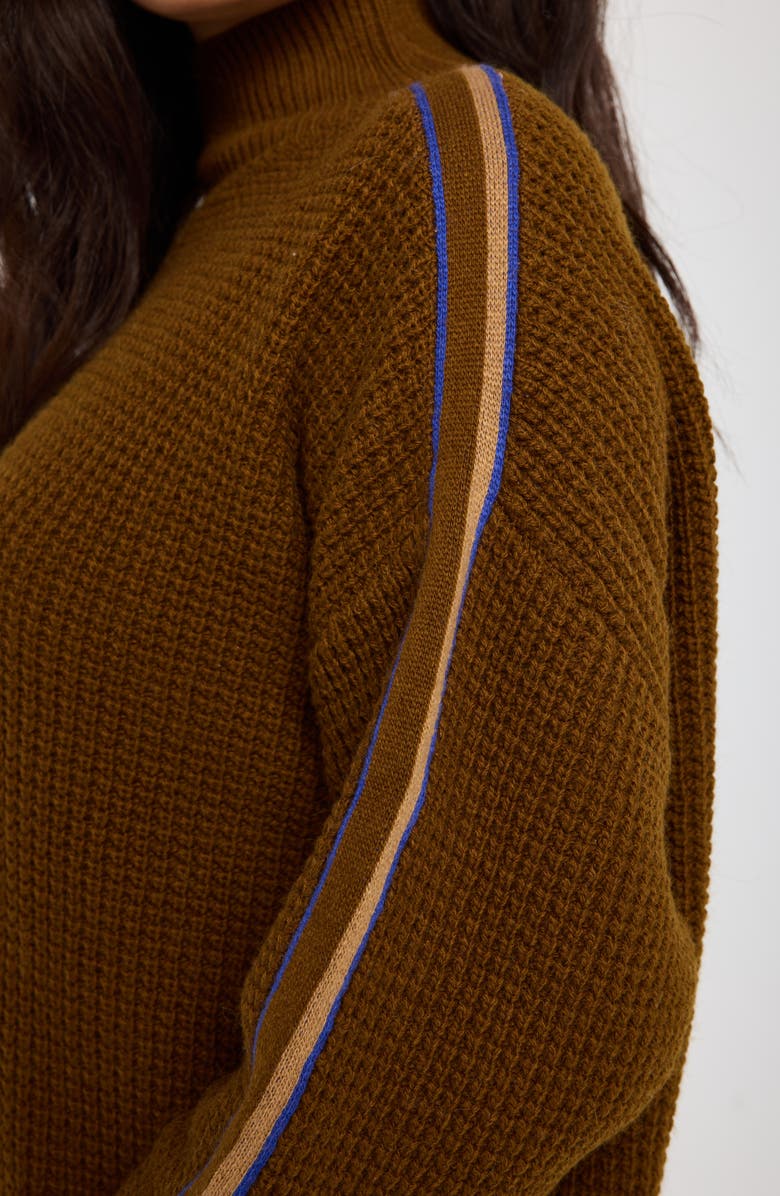 Spiritual Gangster Cressida Stripe Mock Neck Sweater | Nordstromrack