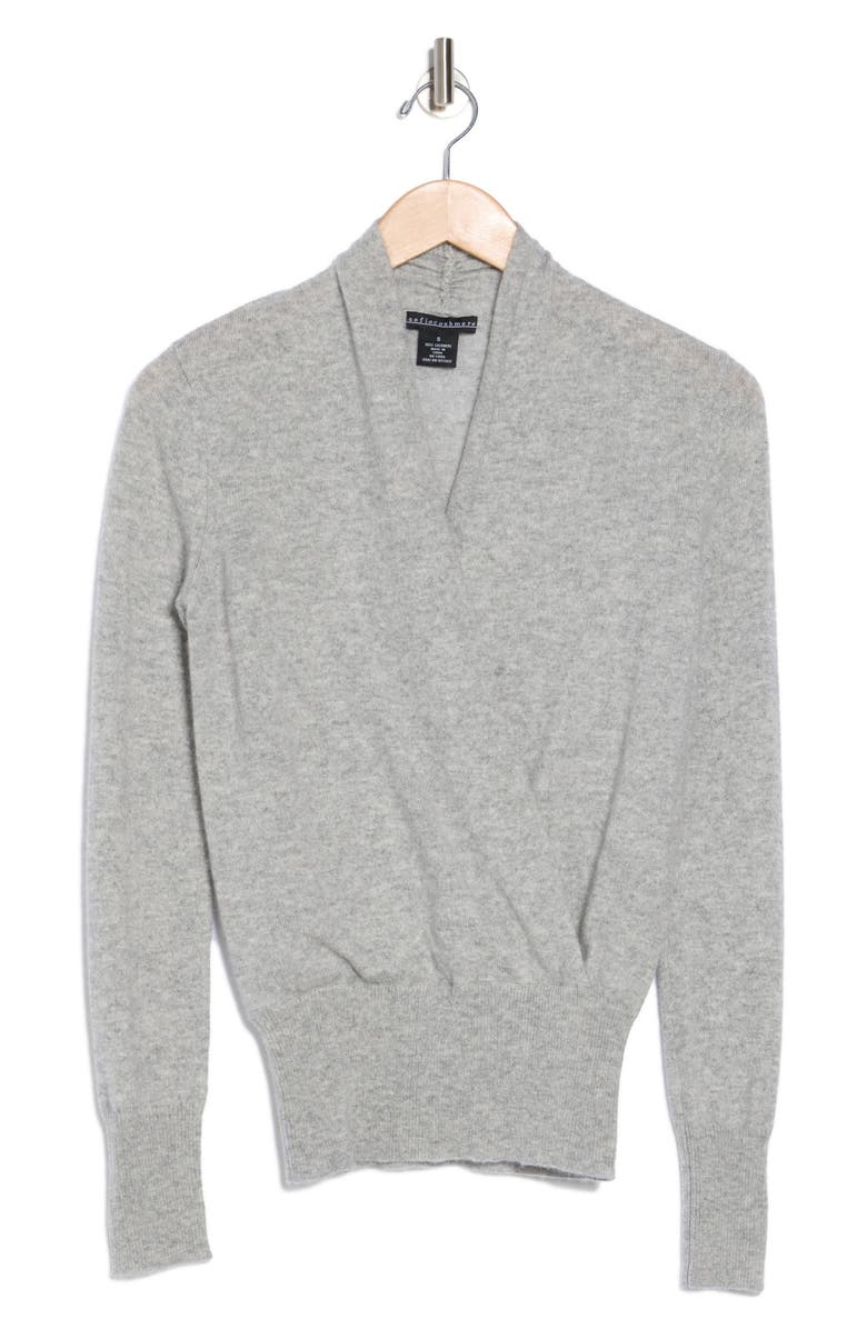 Sofia Cashmere Cashmere Faux Wrap Sweater | Nordstromrack