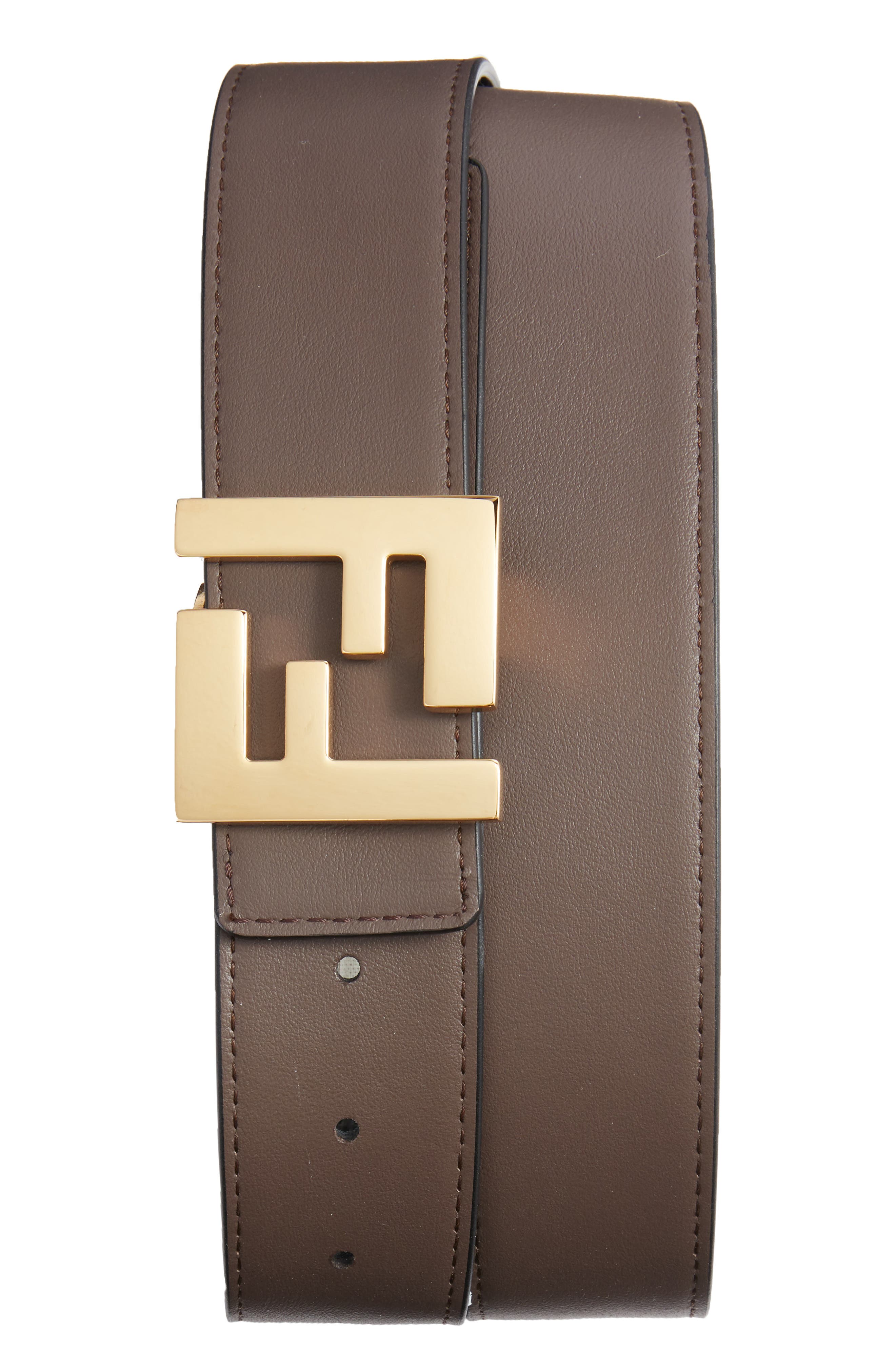 Fendi FF Reversible Leather Logo Belt | Nordstromrack